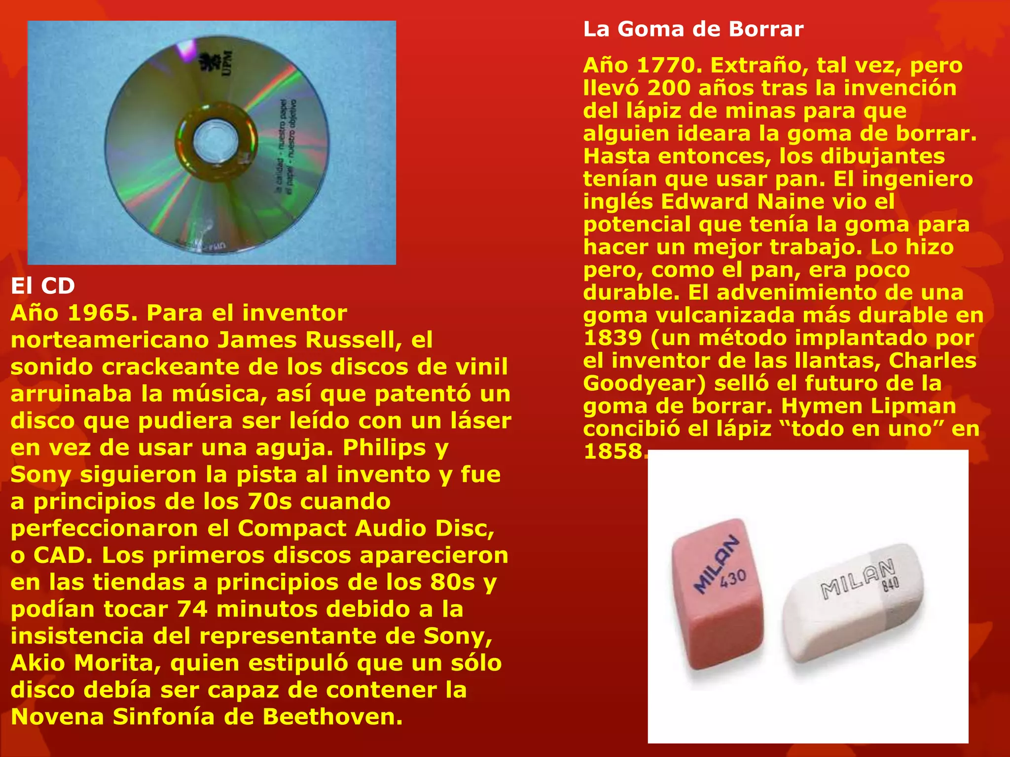 LOS 50 INVENTOS MAS IMPORTANTES DEL MUNDO | PPT
