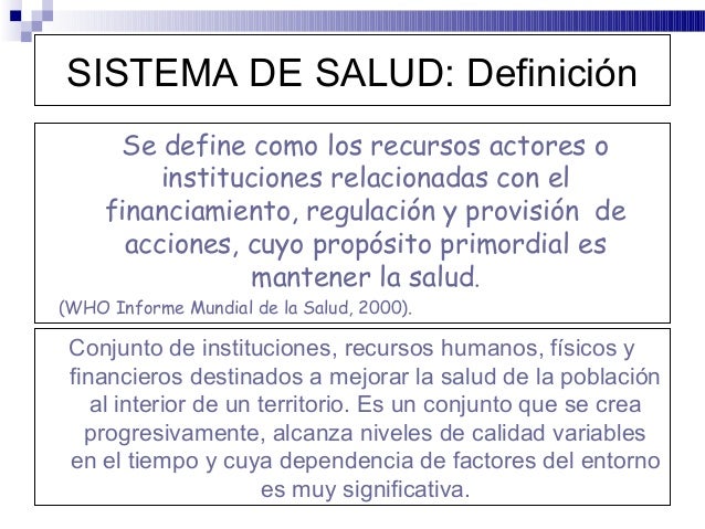Definicion De Salud