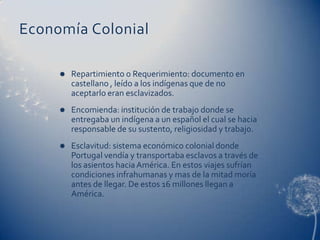 Sistemas coloniales | PPTX