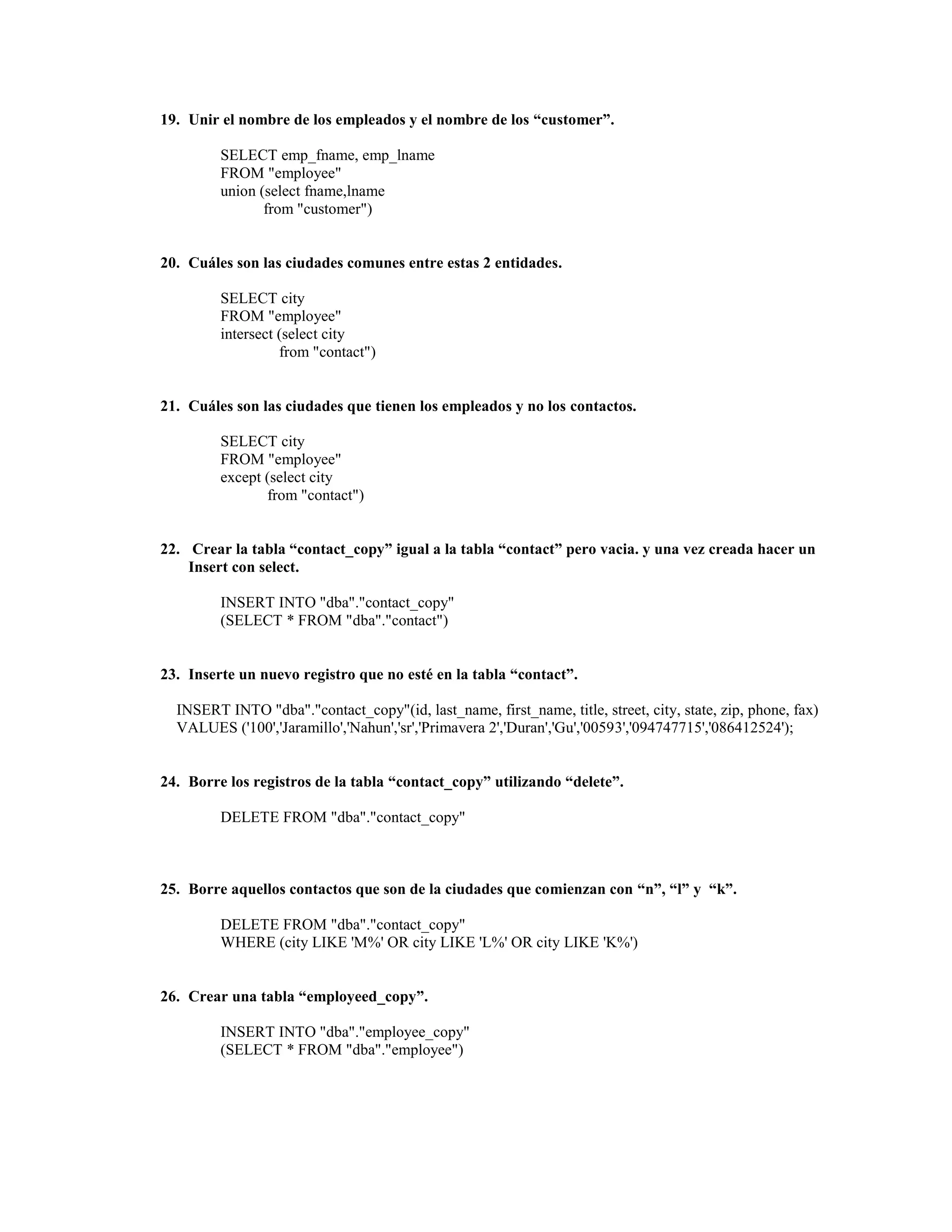 Sistemas De Bases De Datos Tarea Querys De Sql Pdf
