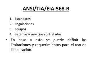 ANSI TIA EIA 568 A, B Y C PDF Telecomunicaciones, 54% OFF