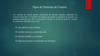 Sistemas de control 5% | PPTX