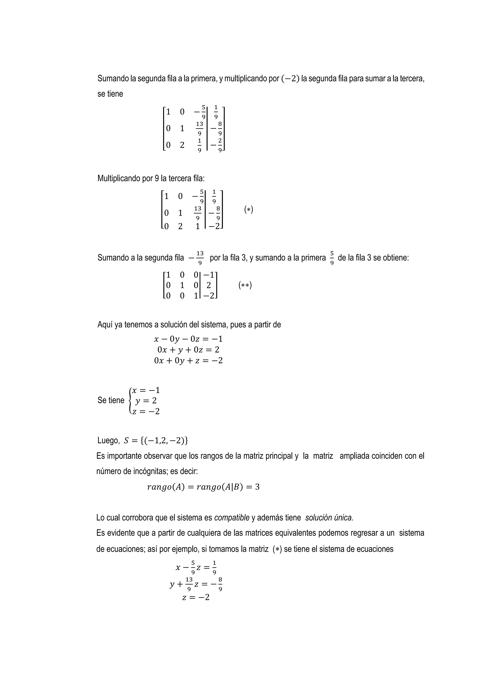 Sistemas de ecuaciones lineales | PDF