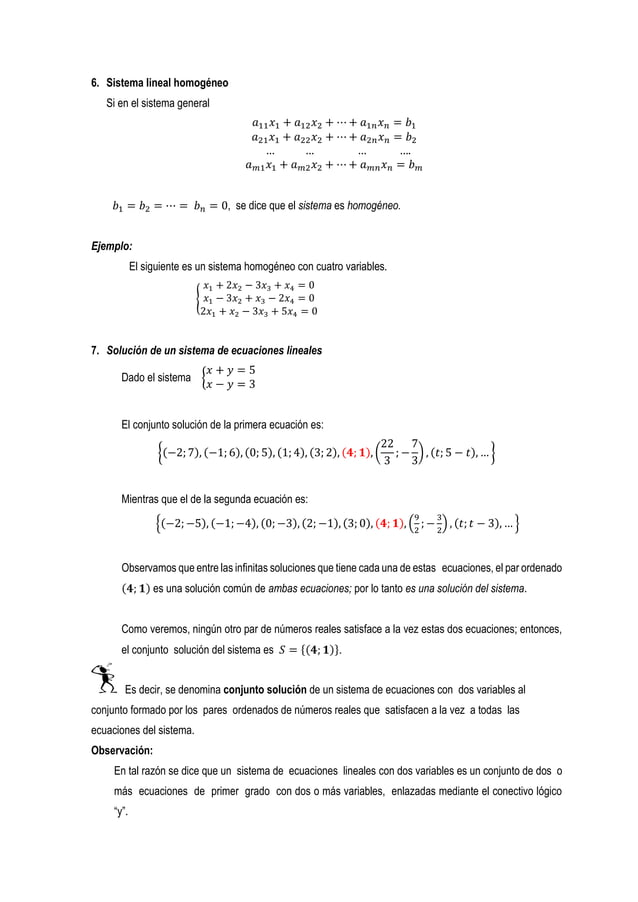 Sistemas de ecuaciones lineales | PDF