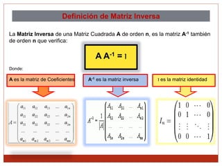 Sistemas de Ecuaciones Lineales por la Inversa de una Matriz ...