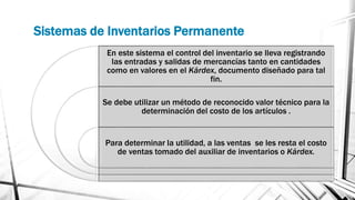 Sistemas de inventario | PPTX