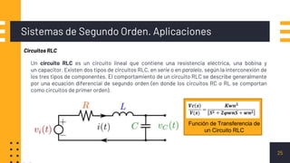 Sistemas de Primer y Segundo Orden. Sistemas de Orden Superior | PPTX