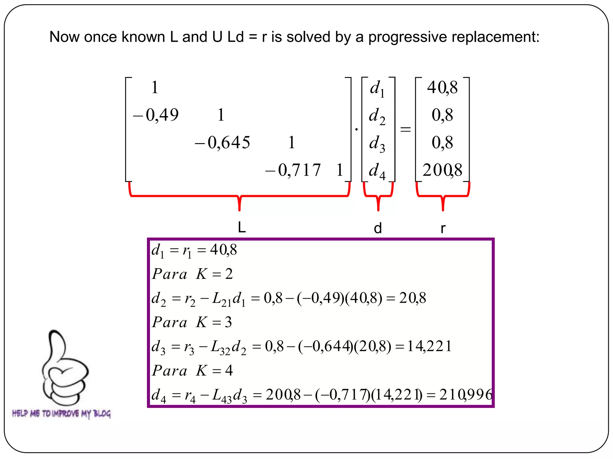 Cholesky method and Thomas | PPTX