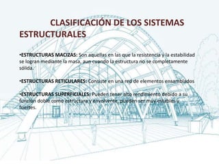 Sistemas estructurales | PPTX