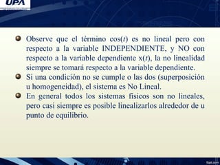 Sistemas lineales y no lineales | PPT