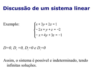 Sistemas lineares | PPT
