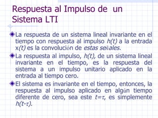 SISTEMAS LTI | PPT
