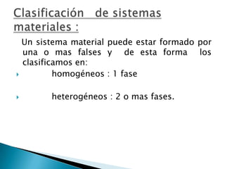 Sistemas materiales | PPTX