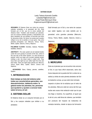 Sistema solar | PDF
