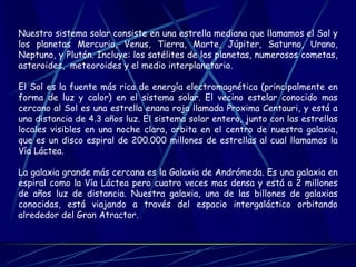 BREVE INTRODUCCION AL SISTEMA SOLAR | PPT