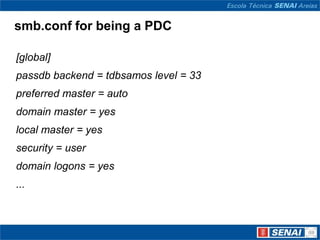 Sistemas operacionais de redes sambacomo pdc | PPT