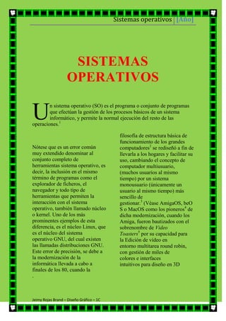 Sistemas Operativos Fundamentos | PDF