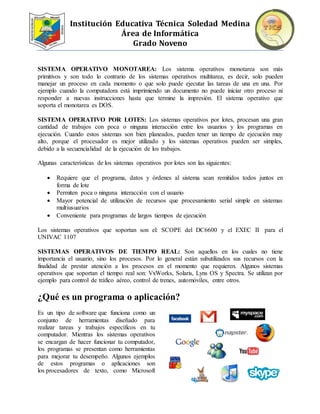 Sistemas operativos | DOCX