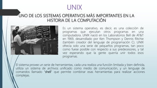 Sistemas operativos unix y linux | PPTX