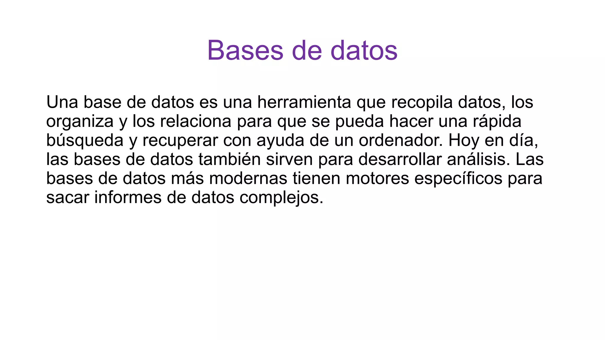 Sistemas operativos y bases de datos | PPT