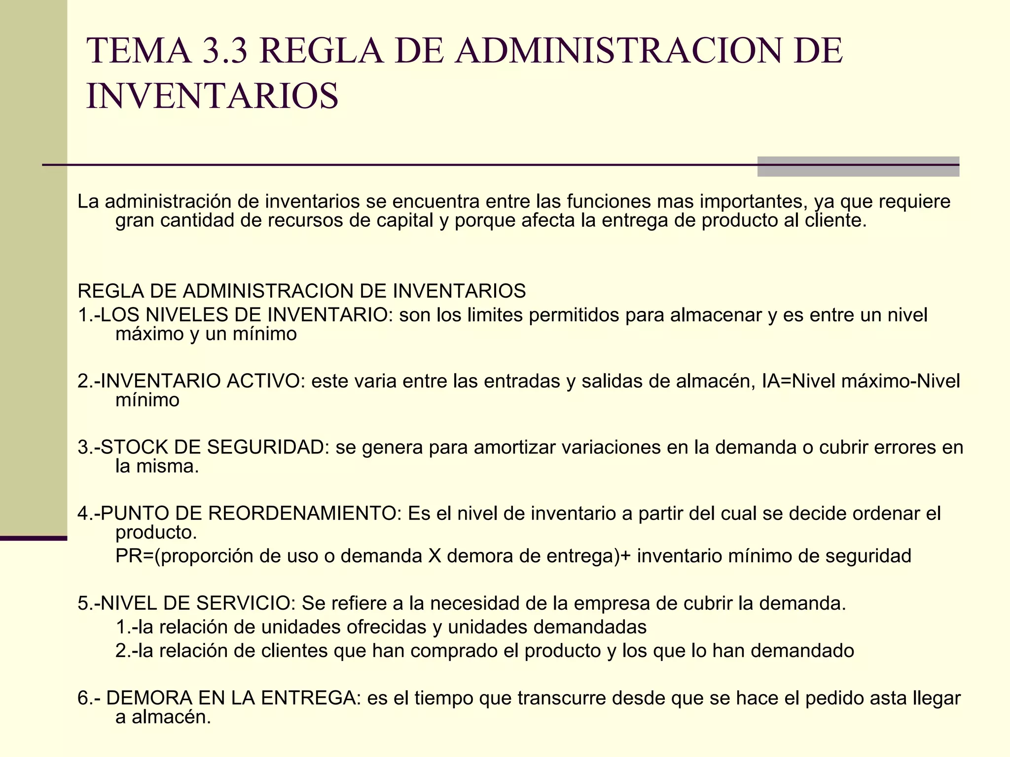 Sistemas Y Modelos De Inventarios | PPT