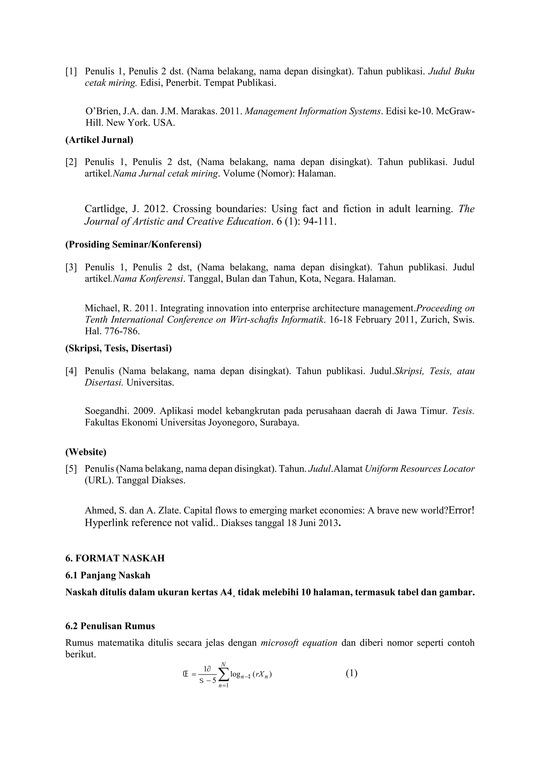 Sistematika Penulisan Artikel - PKM | PDF