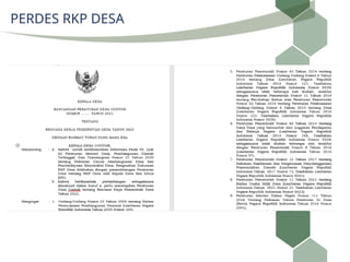 Pelatihan Sistematika dan Format RKP Desa.pptx