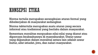 Sistematika dan Konsepsi Etika | PDF
