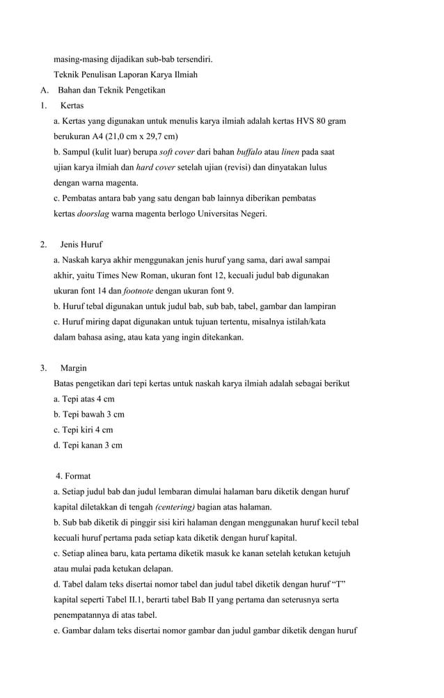 Sistematika penulisan karya ilmiah | PDF