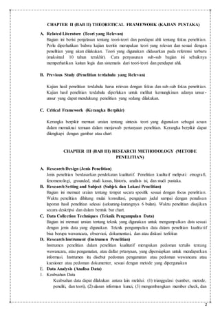 Sistematika penulisan penelitian kualitatif | DOCX