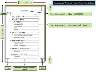Sistematika penulisan tugas akhir rev I | PPSX