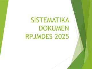 Sistematika dokumen RPJMDesa Loteng.pptx