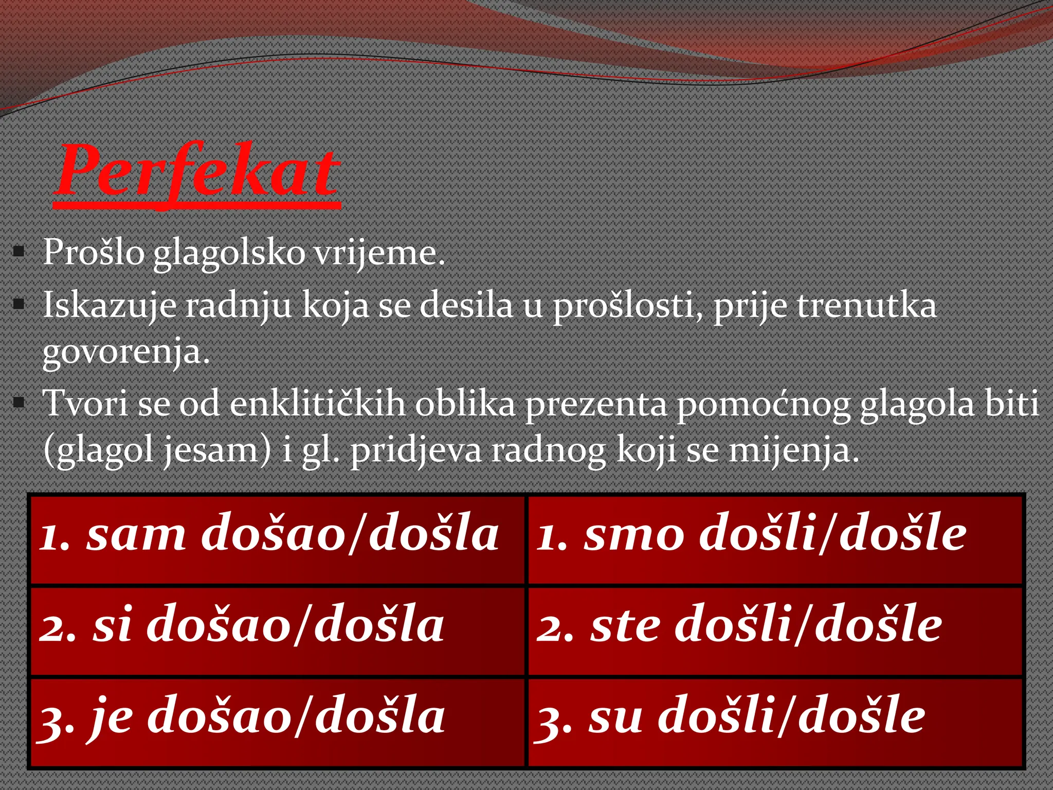 BHS - Glagolski Oblici | PPTX