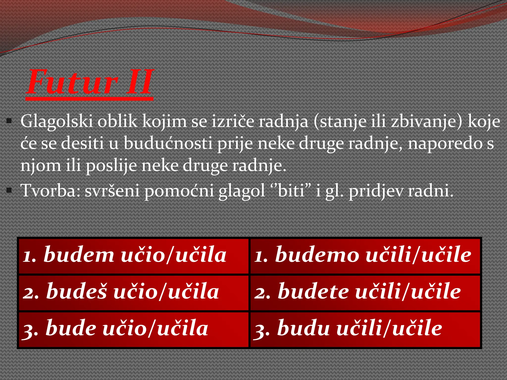 BHS - Glagolski Oblici | PPTX