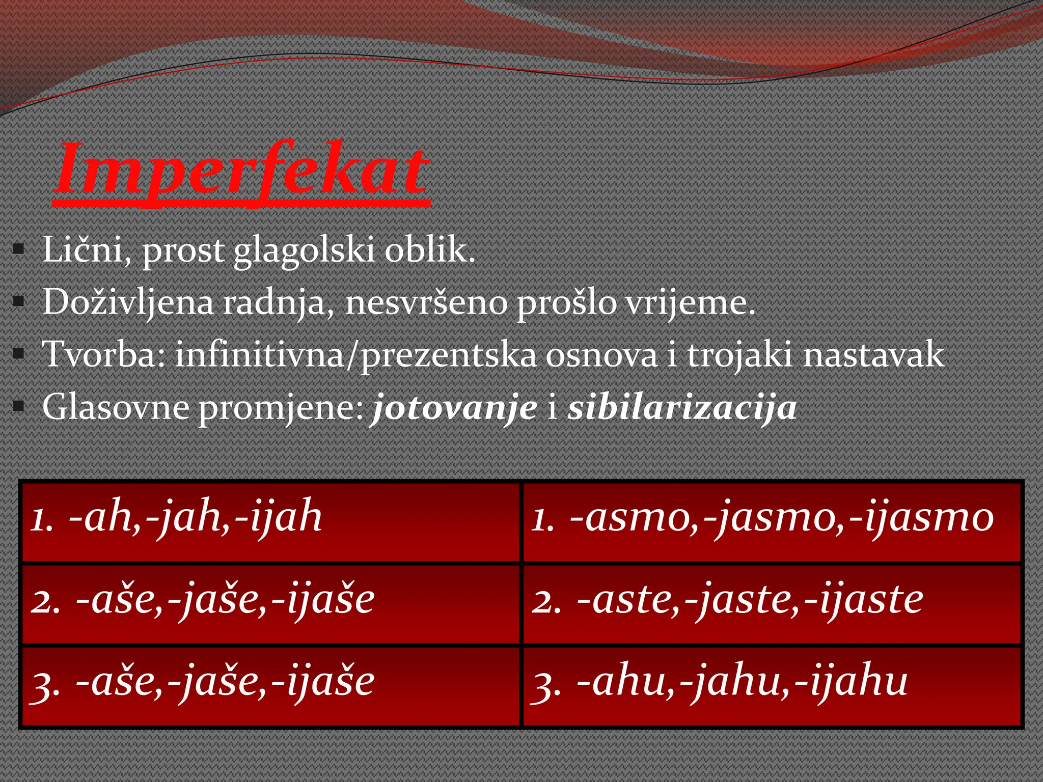 BHS - Glagolski Oblici | PPTX