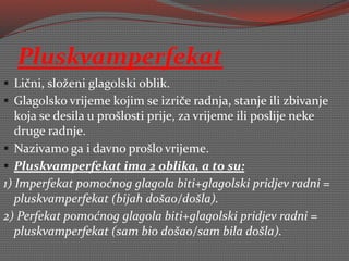 BHS - Glagolski Oblici | PPTX