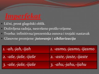 BHS - Glagolski Oblici | PPTX