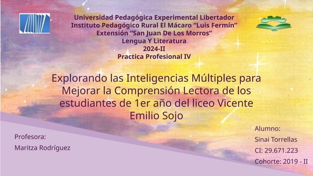 Explorando las Inteligencias Múltiples para Mejorar la Comprensión ...