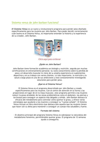 Sistema venus de john barban funciona | PDF