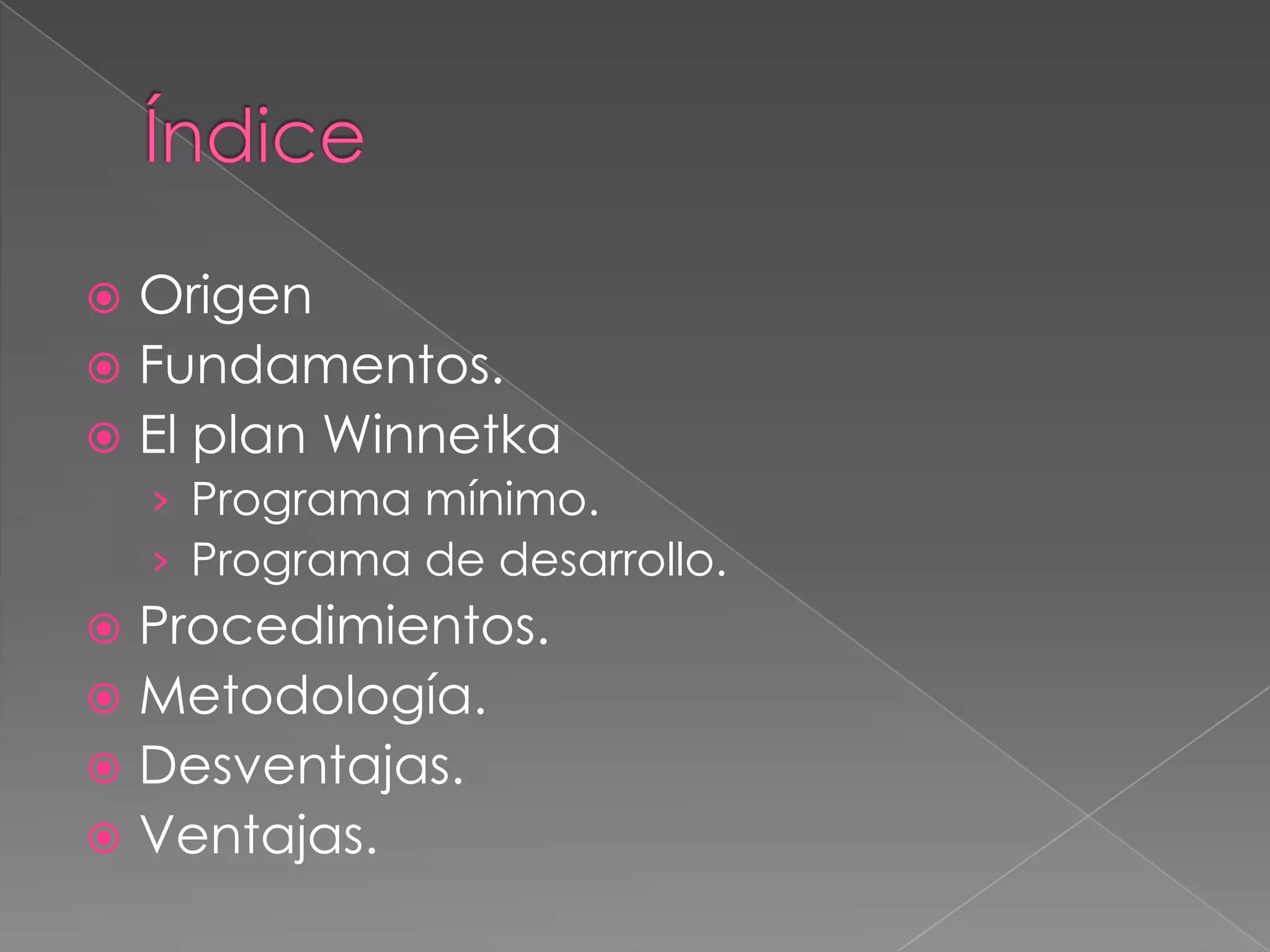 Sistema winnetka | PPTX