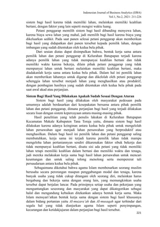 Sistem Bagi Hasil Akad Muzara’ah pada Masyarakat Petani Penggarap dan ...