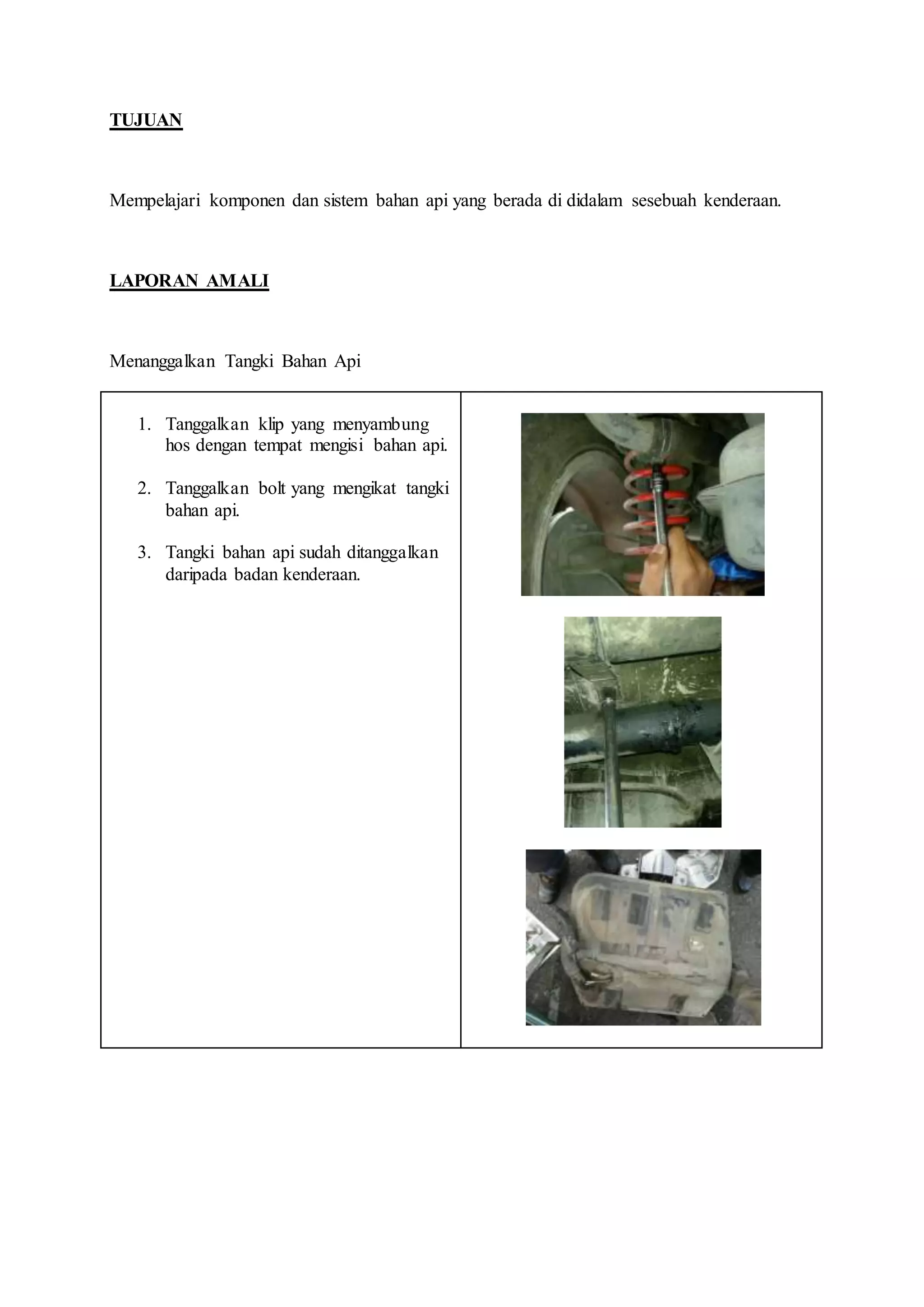 Sistem bahan api | DOCX