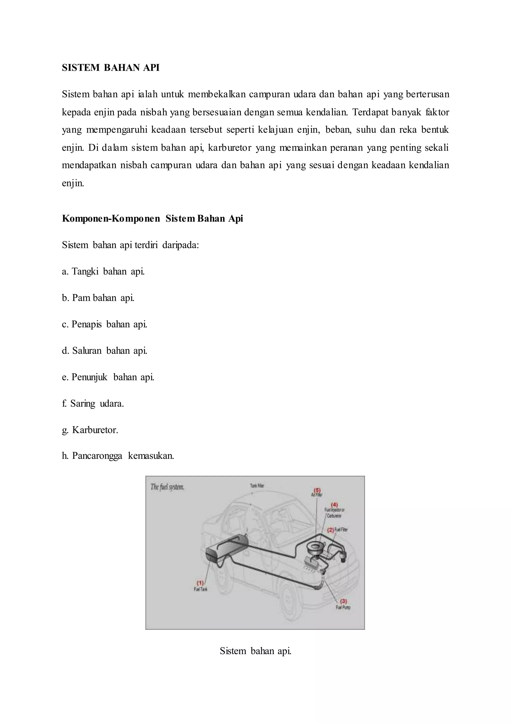 Sistem bahan api | DOCX