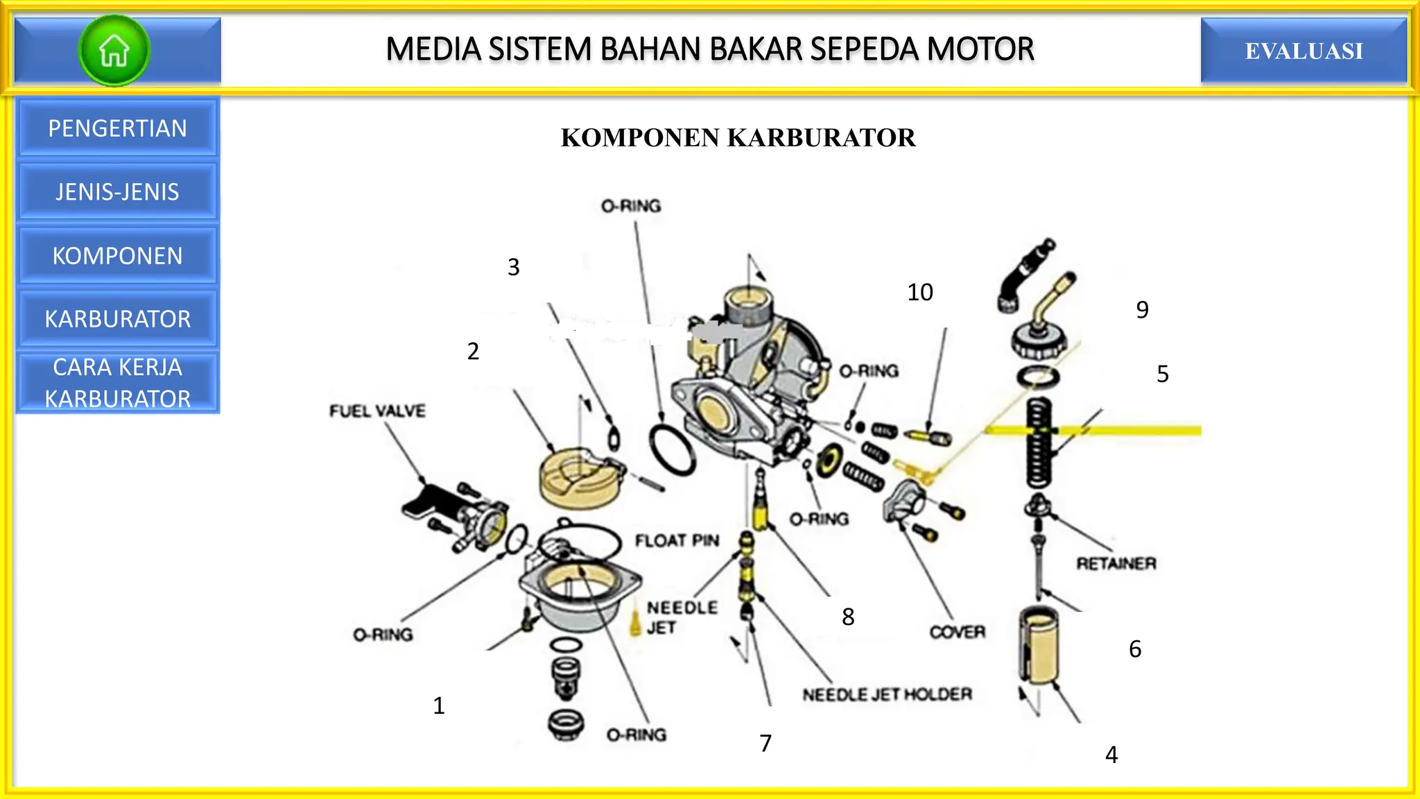 SISTEM BAHAN BAKAR SEPEDA MOTOR untuk sekolah menengah kejuruan | PPTX