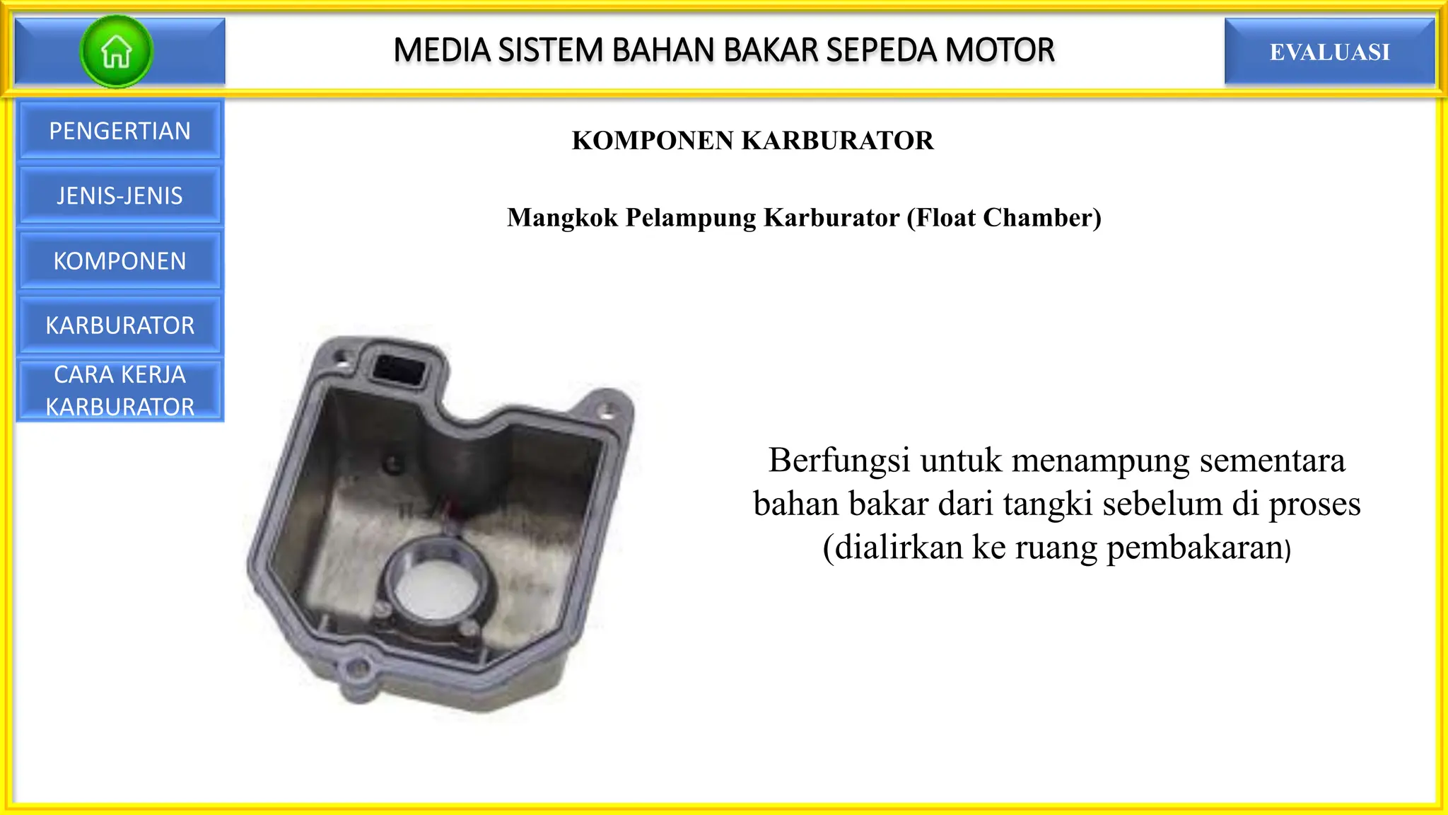 SISTEM BAHAN BAKAR SEPEDA MOTOR untuk sekolah menengah kejuruan | PPTX
