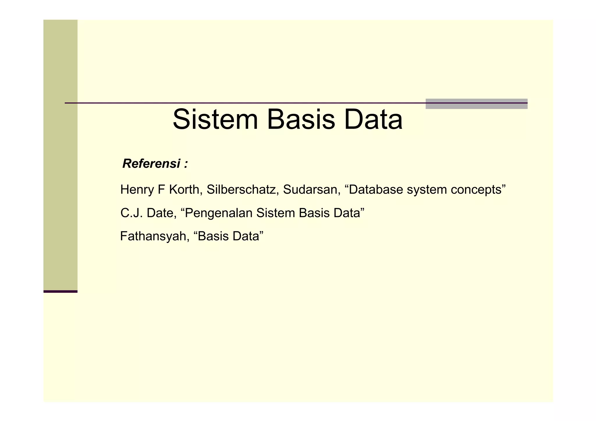 Sistem basis data | PDF