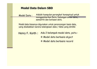 Sistem basis data | PDF