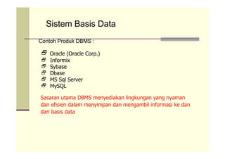 Sistem basis data | PDF