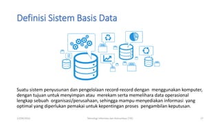 Pengenalan Sistem Basis Data (Database System) | PPT