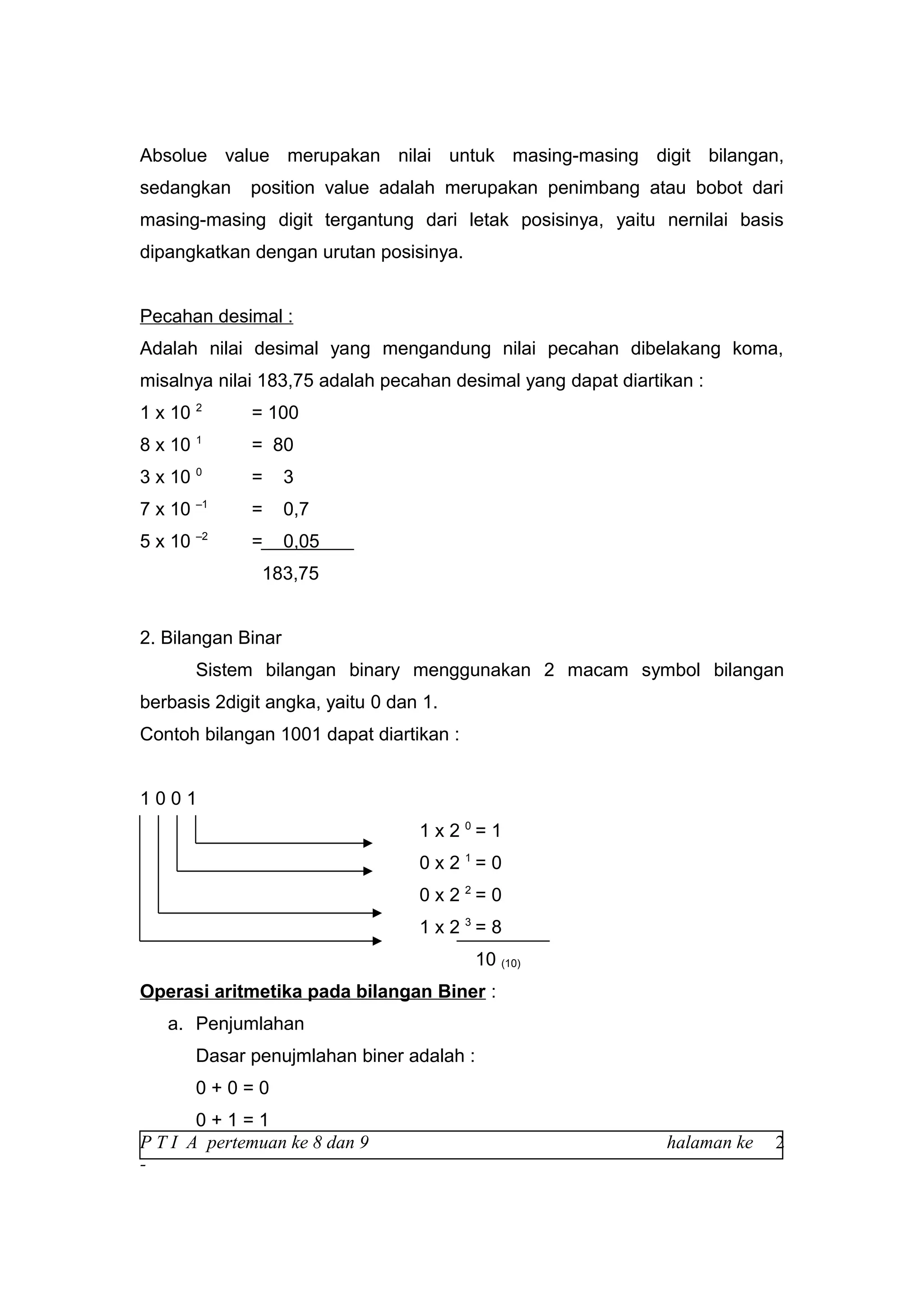 Sistem bilangan | PDF
